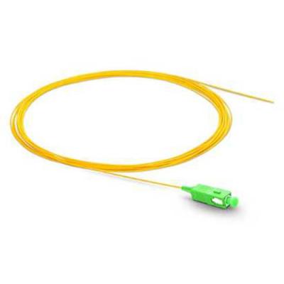 China SC APC Simplex Fiber Optic Patch Cord with G.652.D Single Mode and 0.9mm PVC Jacket for sale