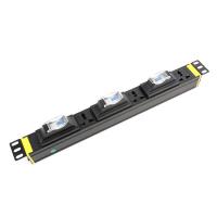 China 1U Thickness 3 Way Output Cabinet PDU with 3P Air Circuit Breaker 250V 10A Universal for sale