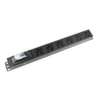 China 1U Thickness 8 Way Cabinet PDU with Overload Protection and Switch for Data Centers for sale
