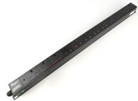 China 1U Thickness 12 Way Cabinet PDU with Power Light Indicator for Data Centers and Enterprise Networks for sale