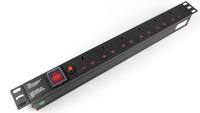 China 1U Thickness 6 Way Cabinet PDU with Overload Protection and Switch for Data Centers for sale