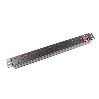 China 1U Thickness 7 Way Cabinet PDU with Overload Protection and Switch for Data Centers for sale