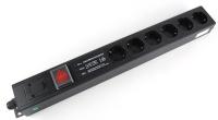 China 1.5U Thickness 6 Way Cabinet PDU Power Distribution Unit with 250V 16A Output for Data Centers for sale
