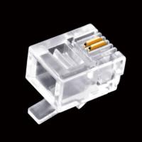 China ZC-MP3-62UR 6P/2C CAT3 Modular Plug Unshielded 6 Position Crystal Head for sale
