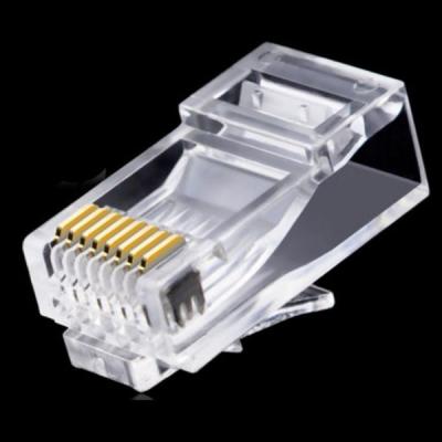 China Unshielded Round CAT6 Modular Plug 8 Position ZC-MP6-88UR 8P/8C for sale