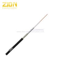 China Low Loss Flexible 195 Indoor / Outdoor Rated Coax Cable Double Shielded with Black PE Jacket By The Foot for sale