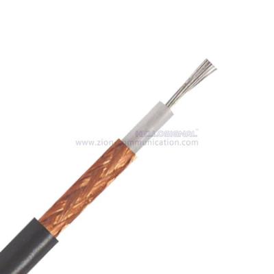 China RG8X TC Conductor, Solid PE, 95% Coverage TCCA with PVC coaxial cable for sale