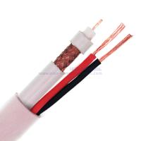 China Security System RG59/U 2C18AWG CMP Common  Coaxiak Cable 305M With Power Camera Cable for sale