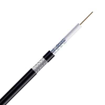 China 75 Ohm RG59 CCTV Coaxial Cable with 22 AWG BC Conductor 47% Aluminum Shield and PVC CM Jacket for sale