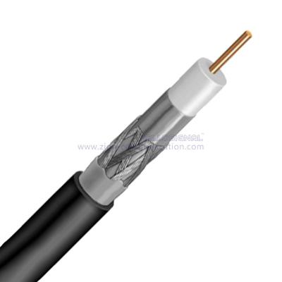 China RG11 Cable 75 Ohm 14AWG CCS Foamed PE Jelly Jacket Coaxial Cable for sale
