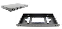 China 1U Height 19 Inch Rack Mountable Fiber Patch Panel Made of Cold Rolled Steel for Optical Network Management for sale