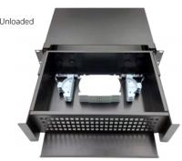 China 3U 19inch Empty Slide Rail Rack Mount Fiber Optic Patch Panel with CRS Cold Rolled Steel Construction for sale