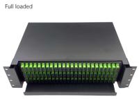 China 3U 19inch Full Loaded Slide Rail Rack Mount Patch Panel in Cold Rolled Steel for Fiber Optic Management for sale
