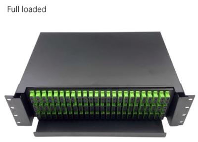 China 3U 19inch Full Loaded Slide Rail Rack Mount Patch Panel in Cold Rolled Steel for Fiber Optic Management for sale