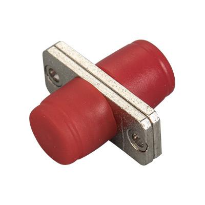 China FC SX Welding Symmetry Fiber Optic Adapter with Rectangle Flange and Ceramic or Metal Sleeve for sale