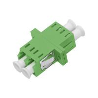 China LC APC DX Asymmetric Welding Fiber Optic Adapter with Flange - ≤0.2dB Loss, Ceramic/Metal Sleeve, -40 to +85℃ for sale