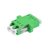 China LC APC DX One-piece Fiber Optic Adapter with Flange - ≤ 0.2dB Alternating Loss, Ceramic or Metal Sleeve, Wide Operating Temperature (-40 to +85℃) for sale