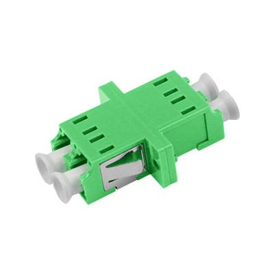 China LC APC DX Welding Symmetry-type Fiber Optic Adapter with Flange ≤ 0.2dB Alternating Loss Ceramic or Metal Sleeve for sale