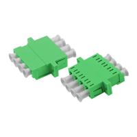 China LC APC QUAD Asymmetric Welding Fiber Optic Adapter with Flange - ≤ 0.2dB Alternating Loss, Ceramic or Metal Sleeve, Wide Operating Temperature for sale