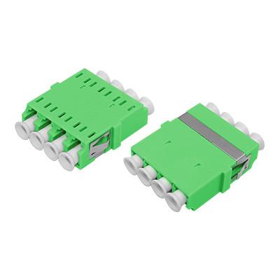 China LC APC QUAD Fiber Optic Adapter with ≤ 0.2dB Alternating Loss, Ceramic or Metal Sleeve, and Wide Operating Temperature (-40 to +85℃) for sale
