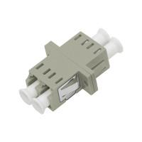 China LC MM DX Asymmetric Welding Fiber Optic Adapter with Flange - ≤ 0.2dB Alternating Loss, Ceramic or Metal Sleeve, Wide Operating Temperature for sale