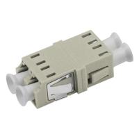 China LC MM DX Asymmetric Welding Fiber Optic Adapter with ≤ 0.2dB Alternating Loss and Ceramic or Metal Sleeve for Wide Operating Temperature for sale