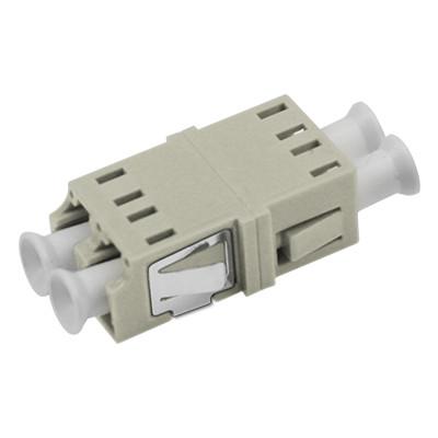 China LC MM DX Asymmetric Welding Fiber Optic Adapter with ≤ 0.2dB Alternating Loss and Ceramic or Metal Sleeve for Wide Operating Temperature for sale