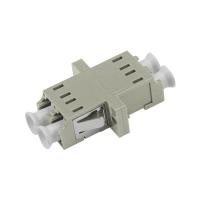 China LC MM DX Welding Symmetry-type Fiber Optic Adapter with Flange and Ceramic or Metal Sleeve for ≤ 0.2dB Alternating Loss for sale