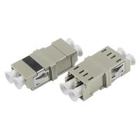 China LC MM DX Welding Symmetry-type Fiber Optic Adapter Without Flange and ≤ 0.2dB Alternating Loss for sale