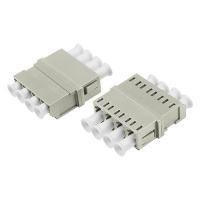 China LC MM QUAD Asymmetric Welding Fiber Optic Adapter with ≤ 0.2dB Alternating Loss and Ceramic or Metal Sleeve for Wide Temperature Range for sale