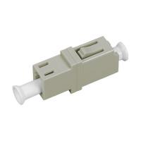 China LC MM SX Fiber Optic Adapter Without Flange with ≤ 0.2dB Alternating Loss Ceramic or Metal Sleeve and Wide Operating Temperature for sale