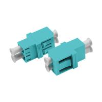 China LC OM3 DX High-Low Fiber Optic Adapter with ≤ 0.2dB Alternating Loss, Ceramic or Metal Sleeve, and Wide Operating Temperature for sale