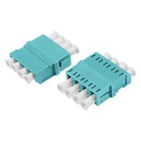 China LC OM3 QUAD Asymmetric Welding Fiber Optic Adapter with ≤ 0.2dB Alternating Loss and Ceramic or Metal Sleeve for Wide Temperature Range for sale