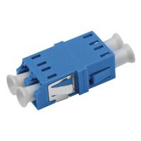 China LC UPC DX Asymmetric Welding Fiber Optic Adapter with ≤ 0.2dB Alternating Loss and Ceramic or Metal Sleeve for Wide Temperature Range for sale