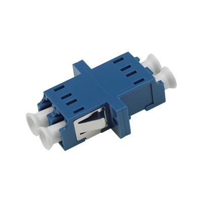China LC UPC DX Welding Symmetry-type Fiber Optic Adapter with Flange and Ceramic or Metal Sleeve for ≤ 0.2dB Alternating Loss for sale