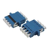 China LC UPC Quad Welding Symmetry-type Fiber Optic Adapter With Flange for Precise Optical Coupling for sale