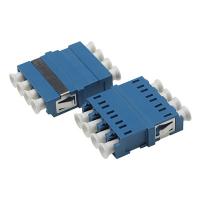 China LC UPC QUAD Welding Symmetry-type Fiber Optic Adapter Without Flange for Precise Optical Coupling for sale