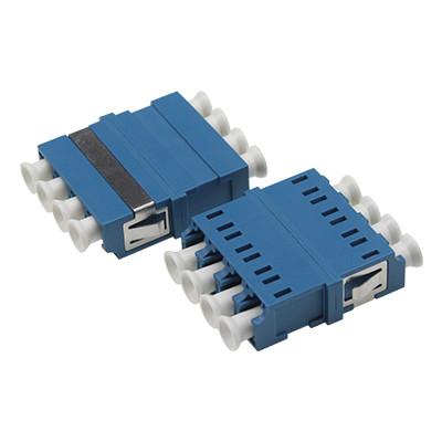 China LC UPC QUAD Welding Symmetry-type Fiber Optic Adapter Without Flange for Precise Optical Coupling for sale