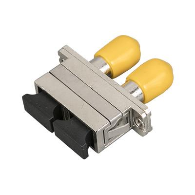 China SC-ST DX Hybrid Fiber Optic Adapter Coupler with Ceramic or Metal Sleeve for Wide Temperature Range (-40 to +85℃) for sale