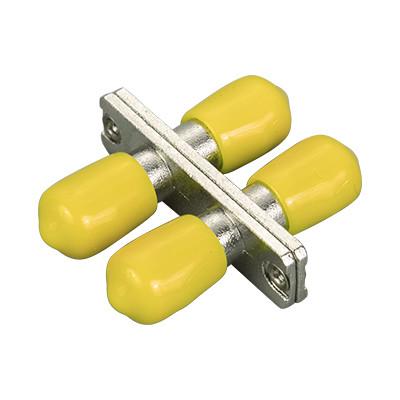 China ST DX Fiber Optic Adapter with Rectangle Flange Ceramic or Metal Sleeve for Wide Temperature Range for sale