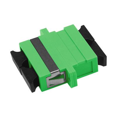 China SC APC DX Fiber Optic Adapter with Ceramic Sleeve and Low Insertion Loss for Wide Temperature Range for sale