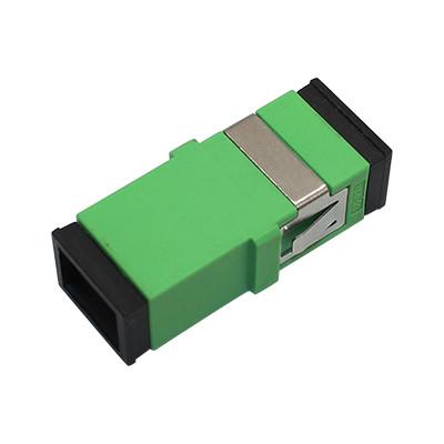 China SC APC SX Fiber Optic Adapter Without Flange - ≤ 0.2dB Alternating Loss, Ceramic or Metal Sleeve, Wide Operating Temperature (-40 to +85℃) for sale