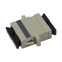 China SC MM DX Fiber Optic Adapter with Flange Ceramic Sleeve Low Insertion Loss Wide Operating Temperature Coupler for sale
