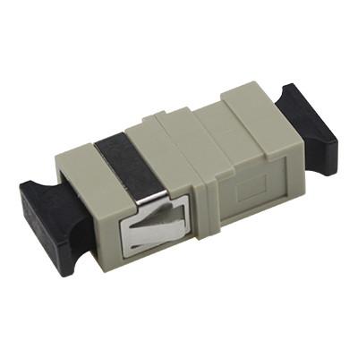 China SC MM SX Welding Fiber Optic Adapter with ≤ 0.2dB Alternating Loss Ceramic or Metal Sleeve and Single/Dual/4 Core Channels for sale