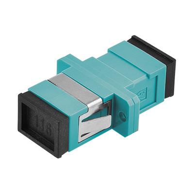 China SC OM3 SX Welding Fiber Optic Adapter with Flange Featuring ≤ 0.2dB Alternating Loss Ceramic or Metal Sleeve and Wide Operating Temperature for sale