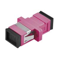 China SC OM4 SX Welding Adapter with Flange Fiber Optic Adapter Featuring ≤ 0.2dB Alternating Loss Ceramic or Metal Sleeve and -40 to +85℃ Operating Temperature for sale