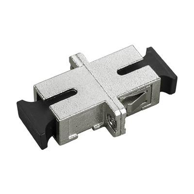 China SC SX Fiber Optic Adapter Coupler with ≤ 0.2dB Alternating Loss and Metal or Plastic Frame Ceramic or Metal Sleeve for sale