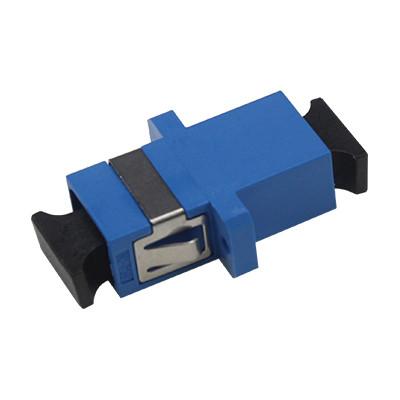 China SC UPC SX Fiber Optic Adapter with Flange Featuring Ceramic Sleeve ≤ 0.2dB Alternating Loss and Wide Operating Temperature (-40 to +85℃) for sale