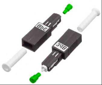 China MU APC Female to Male Fixed Fiber Optic Attenuator with 1-25dB Range and High Return Loss for sale