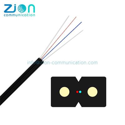 China FTTH Drop Cable with FRP or Steel Wire Strength Member and LSZH Sheath for High Crush Resistance for sale